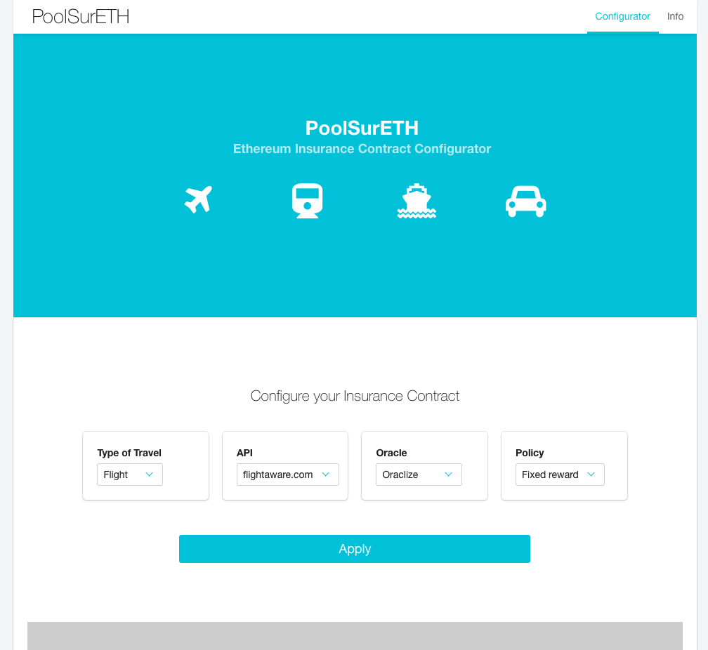 GitHub - makevoid/PoolSurETH: PoolSurETH is a Decentralized Insurance Configurator applied to ...