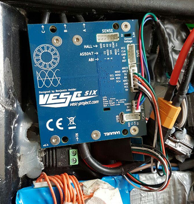 VESC 6 - 8S5P - Single Motor 6374 190KV - FOC - default settings · GitHub